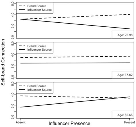 Conditional Effect Of Ad Source And Influencer Presence On Self Brand