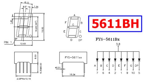 5611bh Datasheet 7 Segment Led Display Pdf