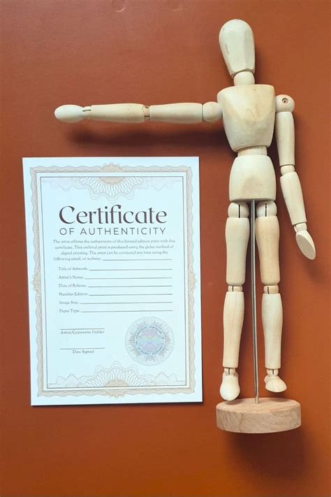 Certificate Of Authenticity Get Yours Now