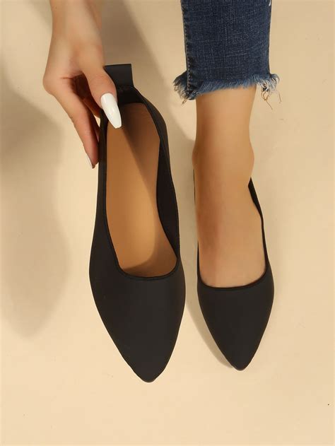 Point Toe Ballet Flats Minimal Chic Pointed Flats