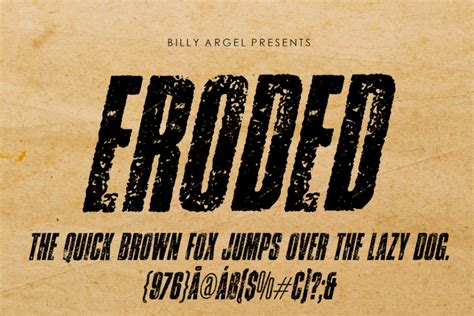 1138 Free Eroded Fonts 1001 Fonts