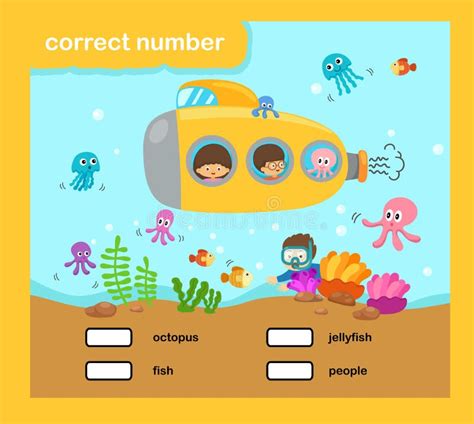Write The Correct Numbers Stock Vector Illustration Of Numbers 263483579