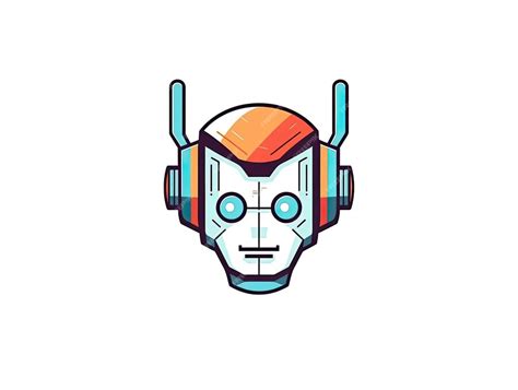 Premium Photo Robot Chatbot Ai Bot Cartoon Logo Badge Design Symbol