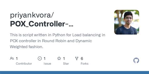 Github Priyankvorapoxcontroller Loadbalancing This Is Script Written In Python For Load
