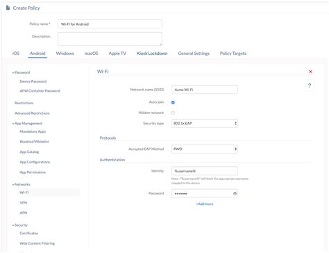 How To Set Up Wi Fi For Android Devices Hexnode Help Center