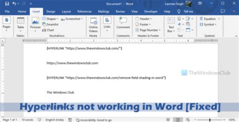 Fix Hyperlink Not Working In Word Infoxiao