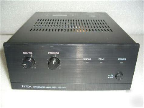 Toa bg-115 integrated amplifier / mixer tested