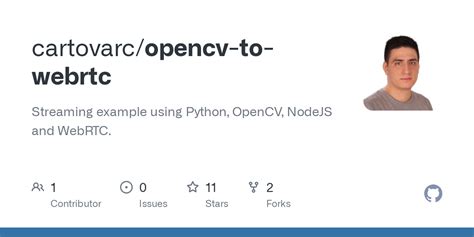 Github Cartovarc Opencv To Webrtc Streaming Example Using Python Opencv Nodejs And Webrtc