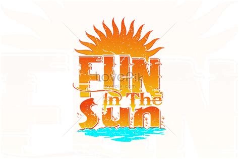 태양 여름 T 셔츠 인쇄 그림에서 재미 일러스트 무료 다운로드 Lovepik