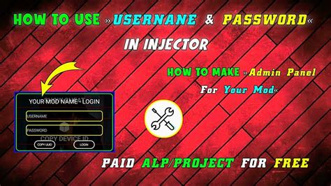 How To Make Admin Panel Make Your Own Panel Easy Use User And Pass In Injector Kuro Panel