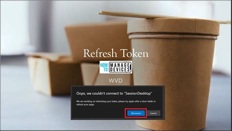 Fix AVD Refreshing Your Token Error Couldn T Connect To Session