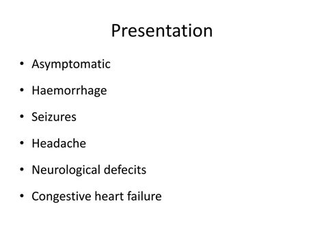 Ppt Cranial Avm Classification And Management Powerpoint