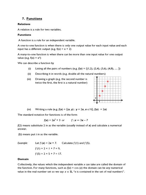 functions notes pdf