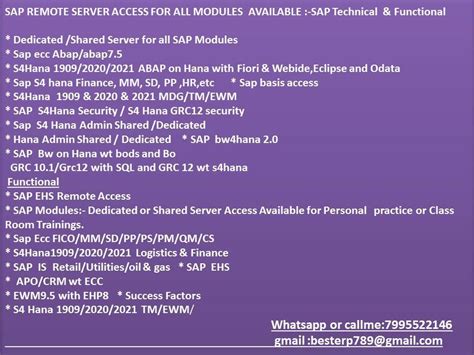 Sap Server Remote Access Best Erp
