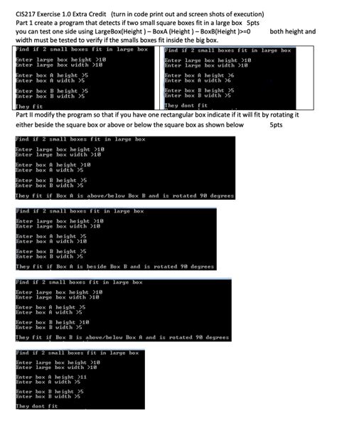 Solved Cis217 Exercise 10 Extra Credit Turn In Code Print