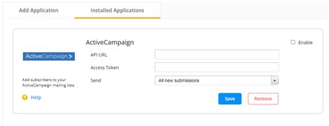 ActiveCampaign Integration For Web Forms FormBuilder