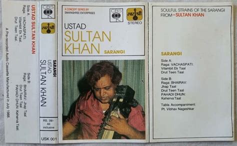 Ustad Sultan Khan Sarangi Hindi Audio Cassette Tamil Audio Cd Tamil Vinyl Records Tamil