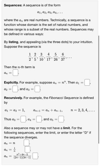 solved sequences a sequence is of the form a1 a2 a3 a4 …