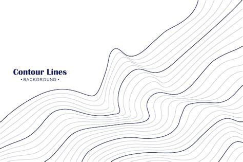 Premium Vector Abstract Contour Line Background Illustration