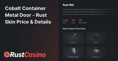 Cobalt Container Metal Door Rust Skin Price And Details