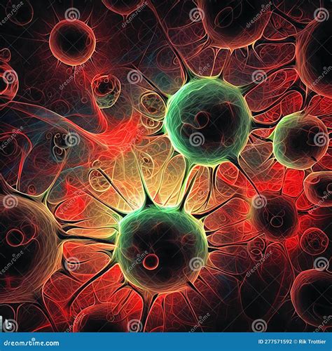 Germs Microorganism Cells Under Microscope Viruses Bacteria And Microbes 4 Royalty Free