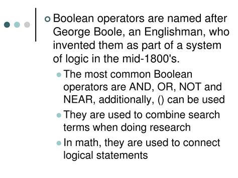 PPT What Are Boolean Operators PowerPoint Presentation Free Download ID