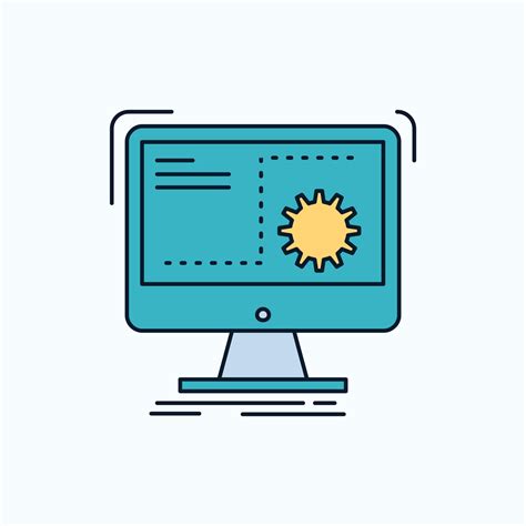 Command Computer Function Process Progress Flat Icon Green And