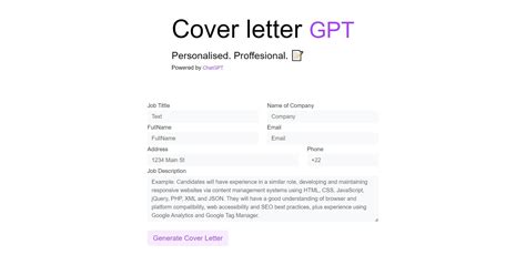 Coverletter Gpt