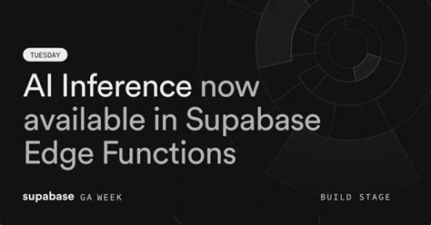 Ai Inference Now Available In Supabase Edge Functions Tim Palmer