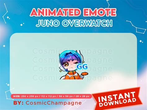 Juno Overwatch Animated Emote Gg Emote For Discord Youtube Twitch