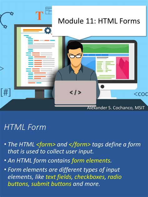 Module 11 Inserting Forms Pdf Html World Wide Web