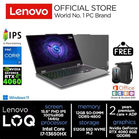 Promo Lenovo Loq Gaming I Hx Rtx Gb Ssd Gb Hz Ips Win Oh Diskon Di Seller