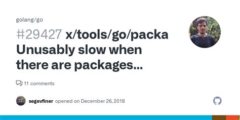 Xtoolsgopackages Unusably Slow When There Are Packages Using Cgo In The List · Issue 29427
