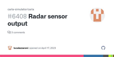 radar sensor output · issue 6408 · carla simulator carla · github