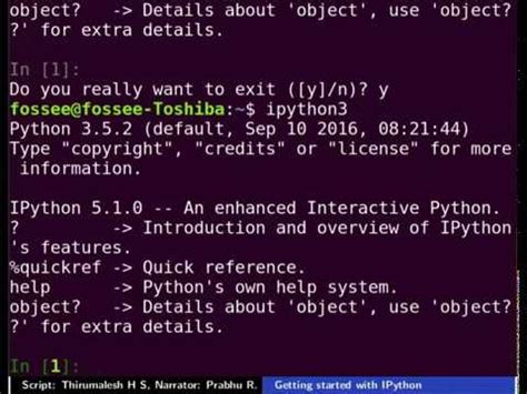 Getting Started With IPython YouTube