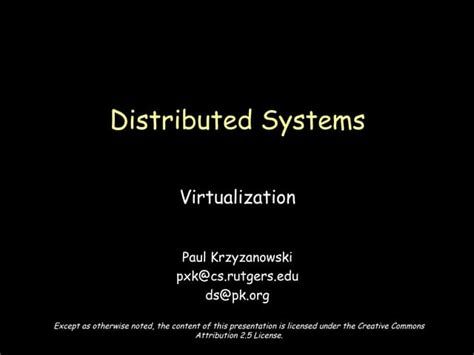 Virtualization Distributed Computing Ppt Operating Systems