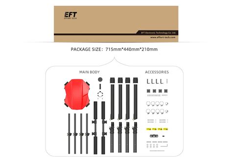 Eft E416p 16l 4 Axis Agriculture Drone With Hobbywing X9 Rcdrone