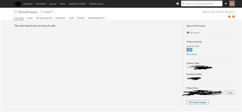 Sonarqube Not Generating Report The Main Branch Has No Lines Of Code
