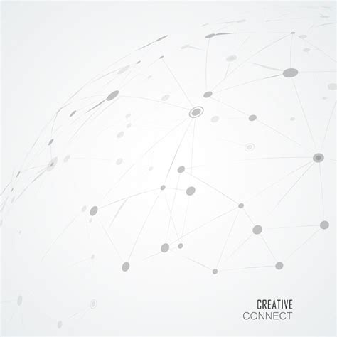 Premium Vector Compound Lines And Dots Connected Science Background