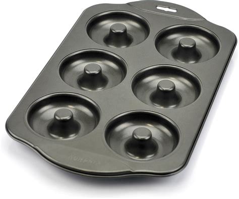 Donut Pan Nonstick Mini Cast Iron Donut Pan Stainless Steel With 6