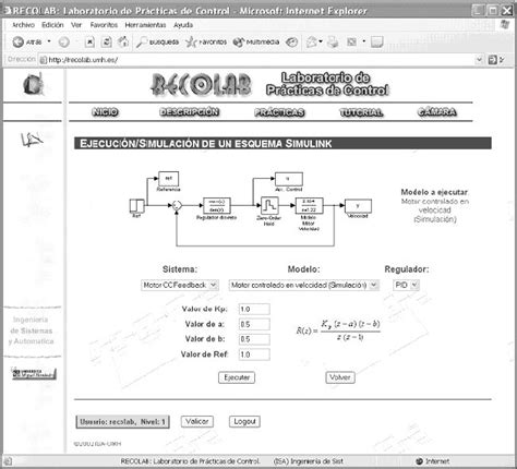 Figure 2 From Remote Control Laboratory Using Matlab And Simulink Application To A Dc Motor