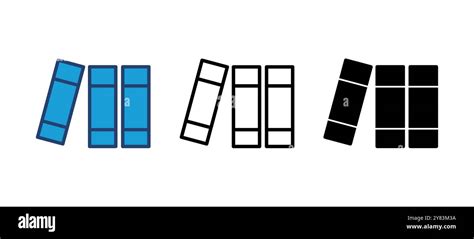 Library Icon Vector Education Icon Vector Stock Vector Image And Art Alamy