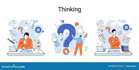 Problem Solving Concept Woman Wondering Or Thinking Planning Or