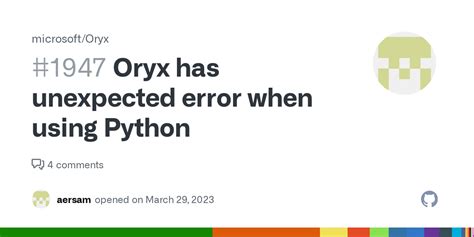 Oryx Has Unexpected Error When Using Python Issue Microsoft Oryx GitHub