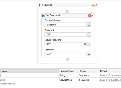string cannot be converted to secure string orchestrator uipath