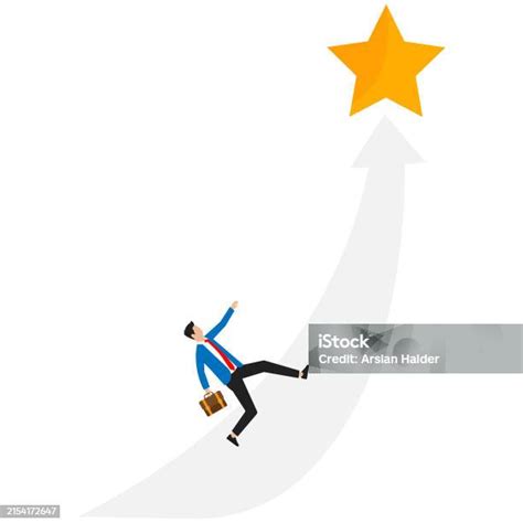 별에 도달하는 비즈니스 기회와 기업가 비즈니스 및 경력 성장의 성공의 상징 비즈니스 목표 개념을 달성하기 위한 성공 또는 열망의