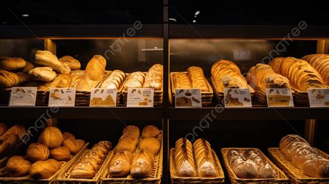 베이커리 케이스의 빵 보기 빵집에 진열된 빵 고화질 사진 사진 음식 배경 일러스트 및 사진 무료 다운로드 Pngtree