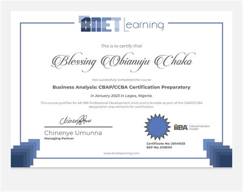 Bnet Learning An Iiba Premier Eep On Linkedin Congratulations 👏