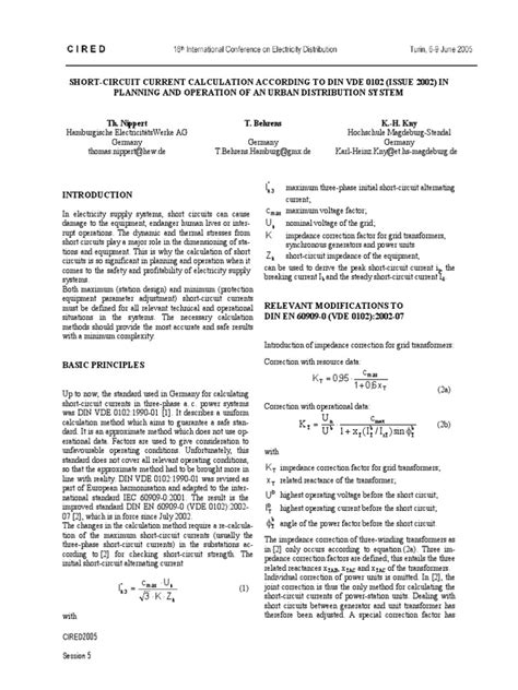 short circuit calculation pdf transformer electrical substation