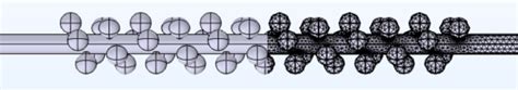 A Composite Image Showing A Portion Of The Comsol Model On The Left